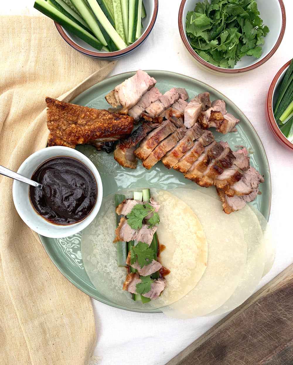 Chinese Crispy Pork Belly Pancakes - Hagen's Organics